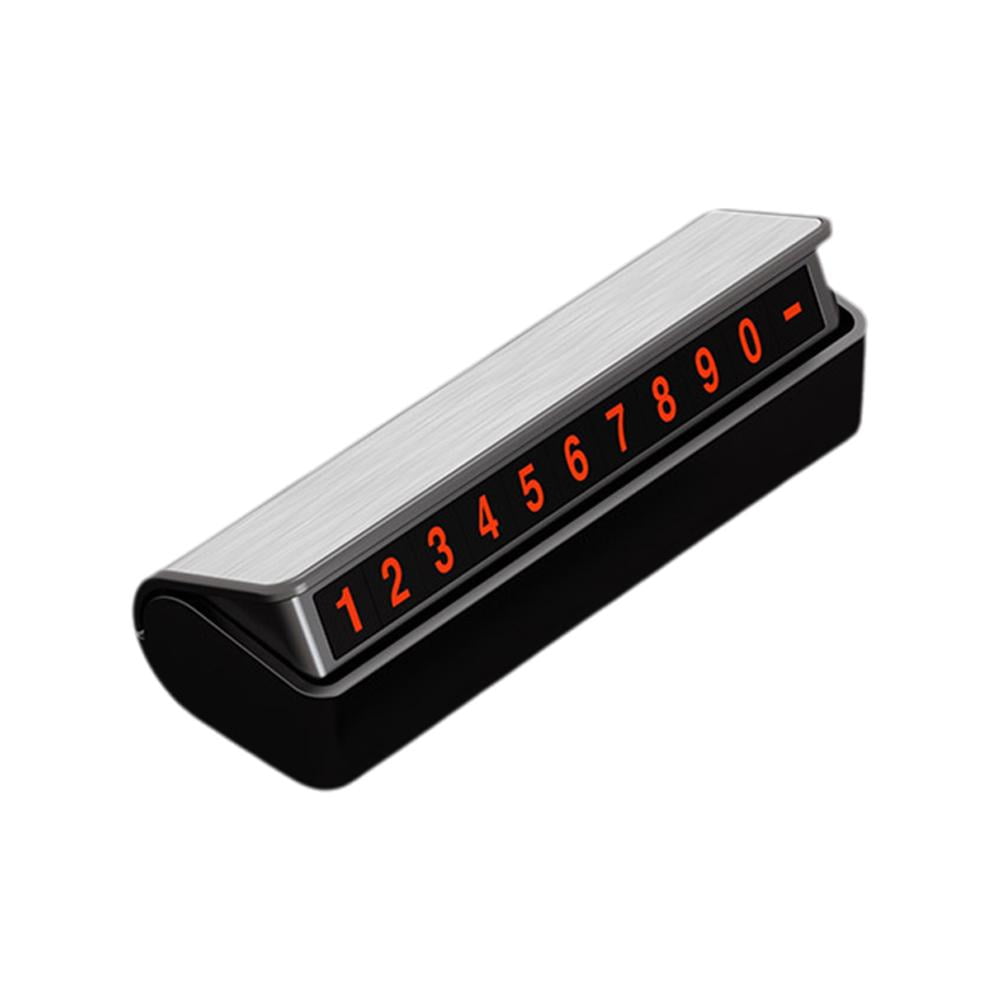 Car Temporary Parking Sign Card Phone Number Plate Park Stop Sticker ...