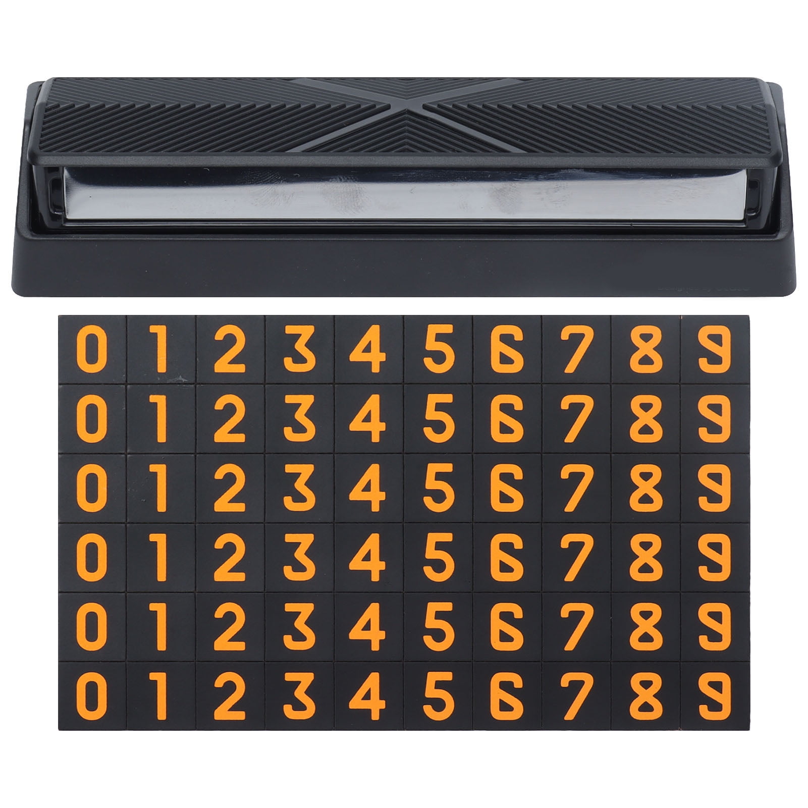 Car Temporary Parking Sign Concealed Phone Number Card Black Temporary ...