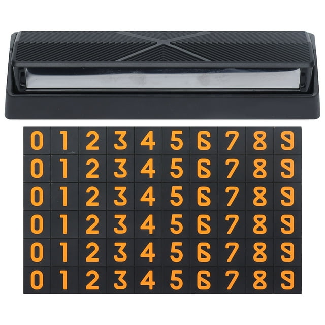 Car Temporary Parking Sign Concealed Phone Number Card Black Temporary ...
