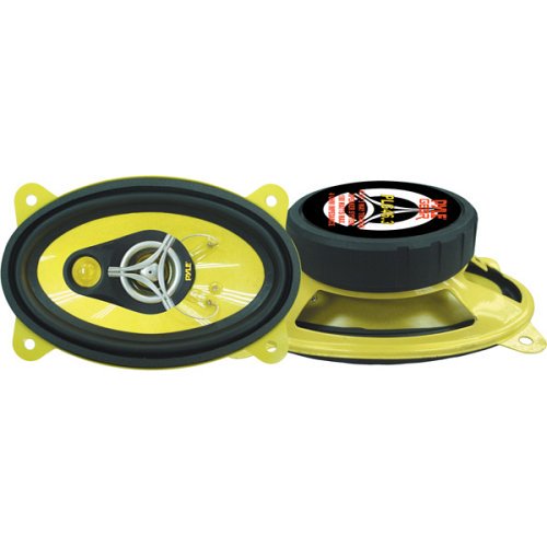 Car Three-Way Speaker System - Pro 4 x 6 Inch 180W 4 Ohm Mid Tweeter ...