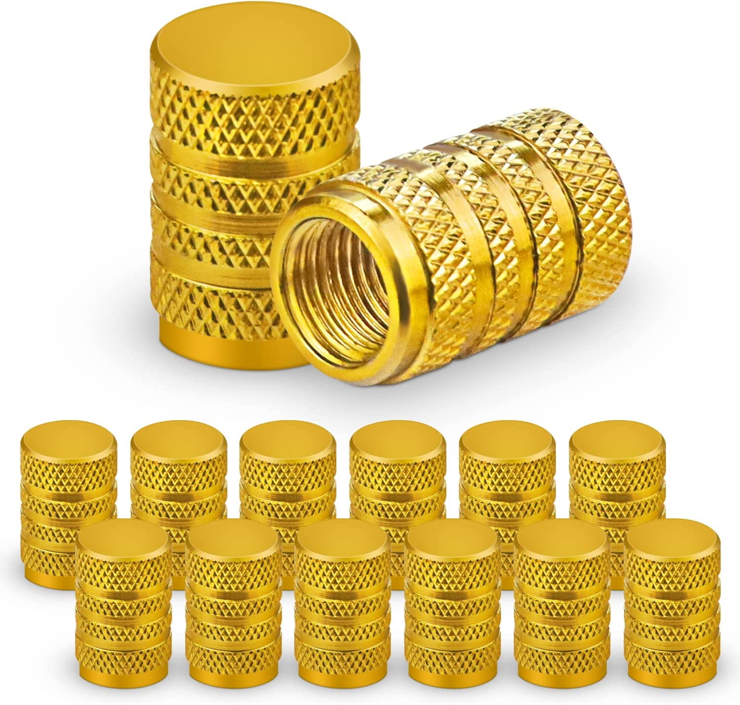 Car Tire Caps, 12PCS Valve Stem Caps, Universal Tire Valve Stem Caps ...