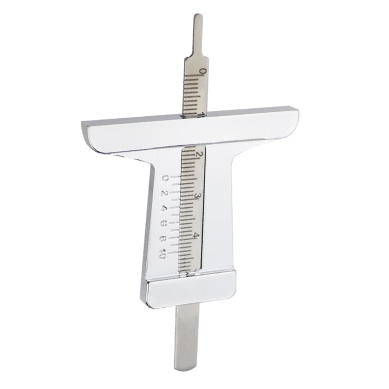 Car Tire Pattern Measuring Ruler Mini Stainless Steel Inspection Ruler ...