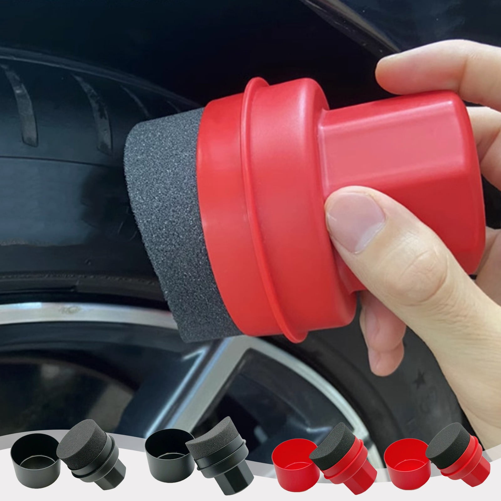 Car Tire Polishing Sponge Brush | High-Density Waxing Applicator with ...