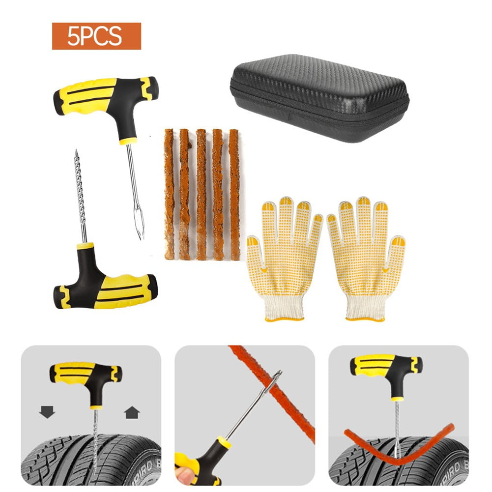 Car Tire Repair Kit Puncture Plug Tools Tire Puncture Fast For Tire ...