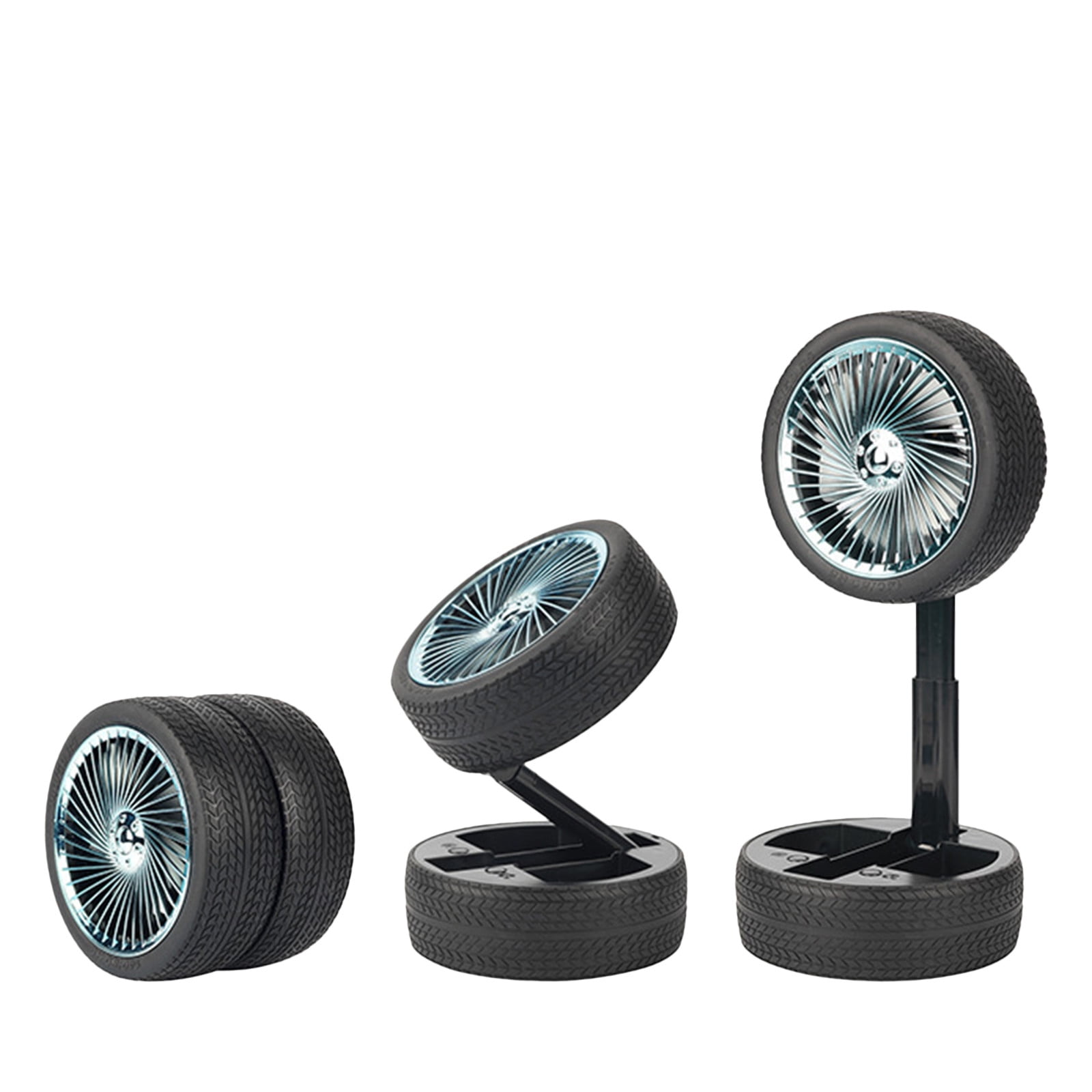 Car Tire Shaped Fan Large Size High Airflow Led Light Function Unique ...