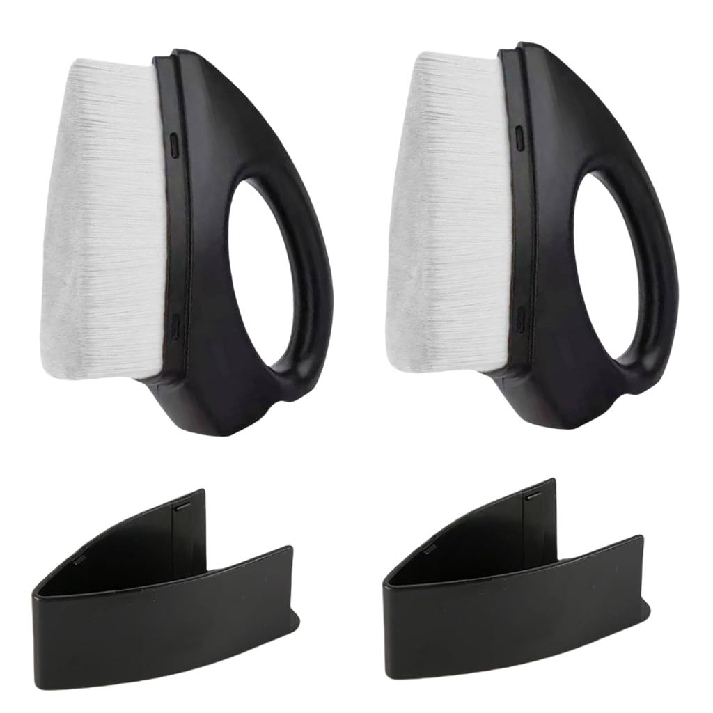 Car Tire Shine Applicator Brush With Handle, 2 Pack Ergonomic Detailing ...