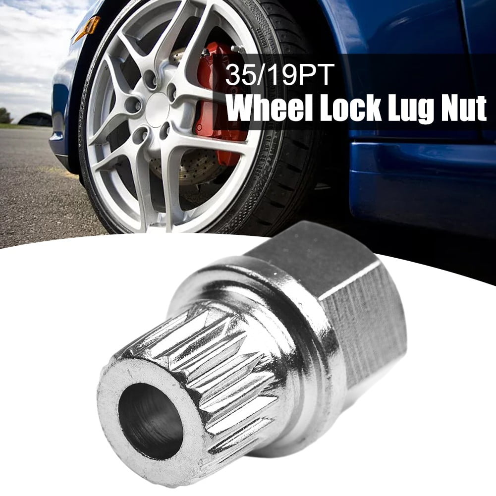 Car Tire Wheel Lock Anti-Theft Screw Lug Nut Bolt 35/19PT Anti Theft ...