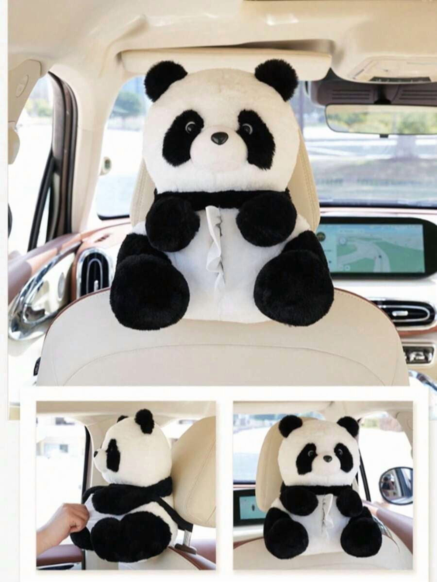 Car Tissue Box Creative Plush Cartoon Armrest Box, Multi-Functional ...