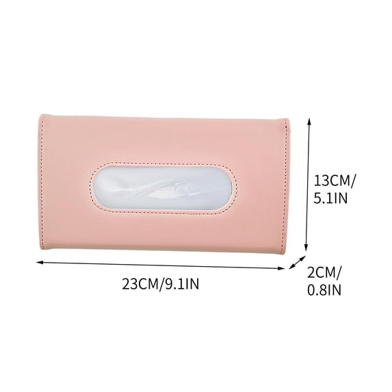 Car Tissue Box for Sun Visor with Hanging Clips, 23 cm x 13 cm x 2 cm ...