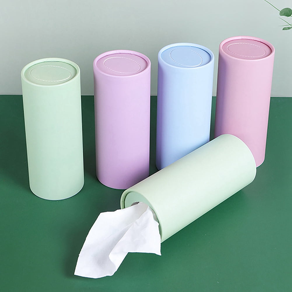 Car Tissue Holder Car Tissue Container Travel Cylinder Tissue With ...