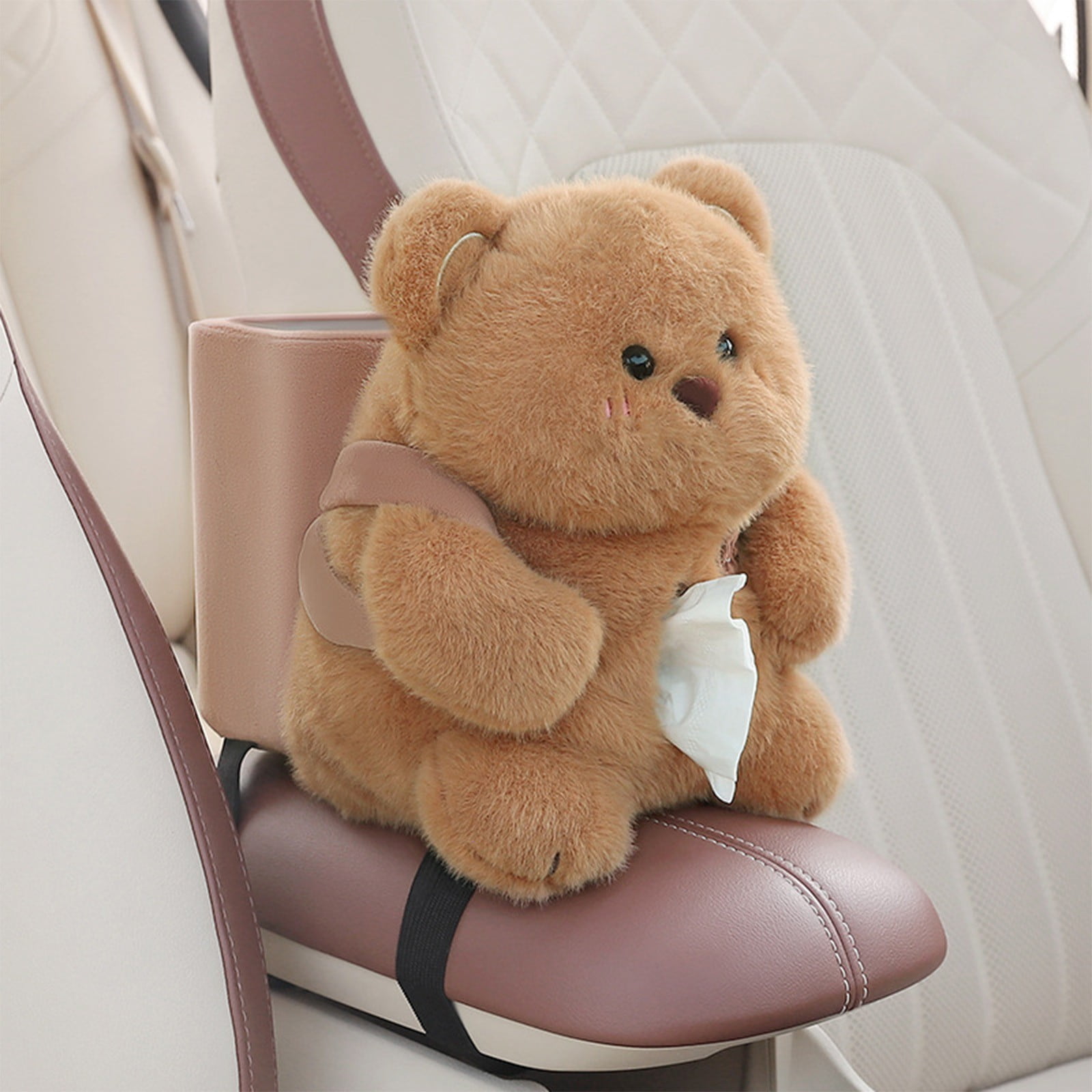 Car Tissue Holder, Cute Car Plush Doll Storage Box, Portable Car ...