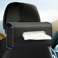 Car Tissue Holder, Tissue Box Cover Keep Car Tidy, Premium PU Leather ...