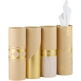 Car Tissue Holder with 3-ply Facial Tissues Bulk - 4 PK Gold Foil ...