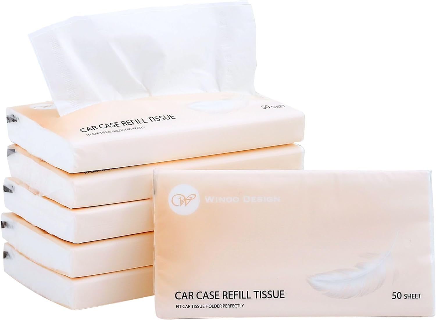 Car Tissue Refills 300 Sheets Facial Tissues Refills for Car Visor ...