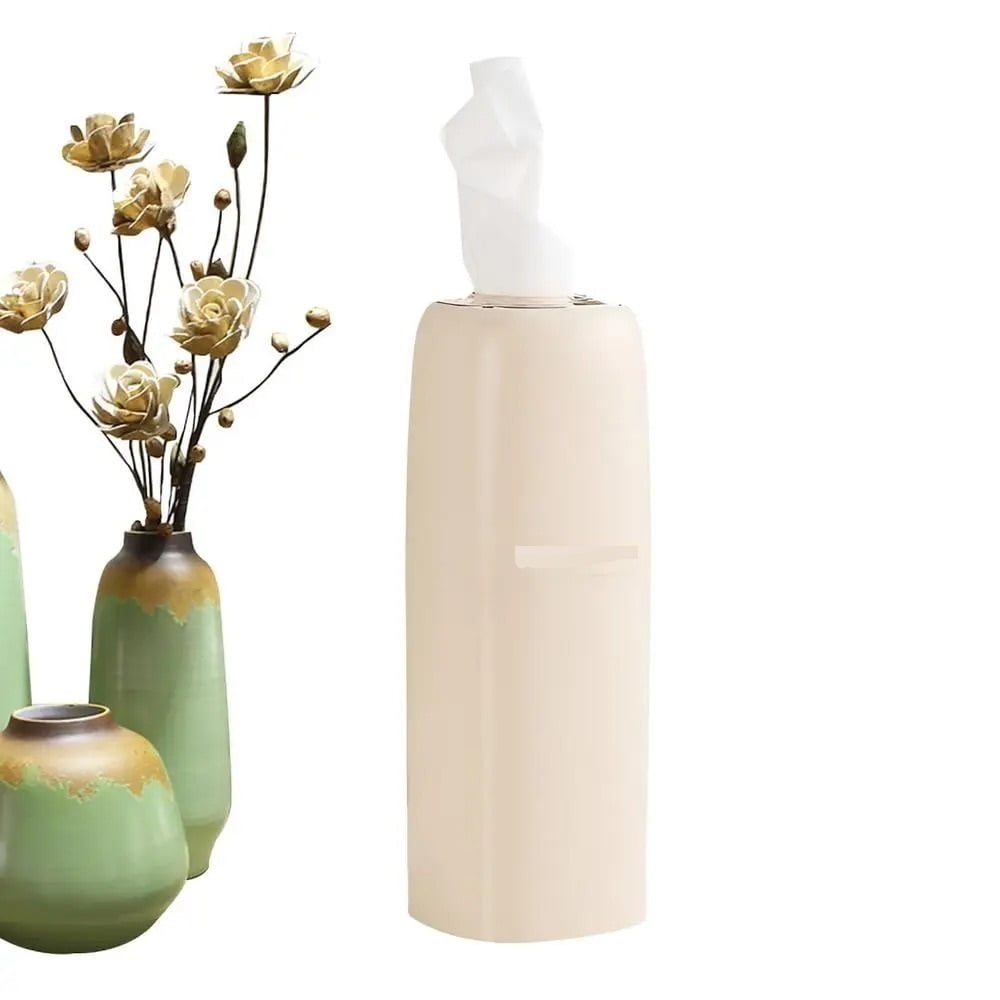 Car Tissues Cylinder Round Tube Tissue Container Compact Tissues Box ...