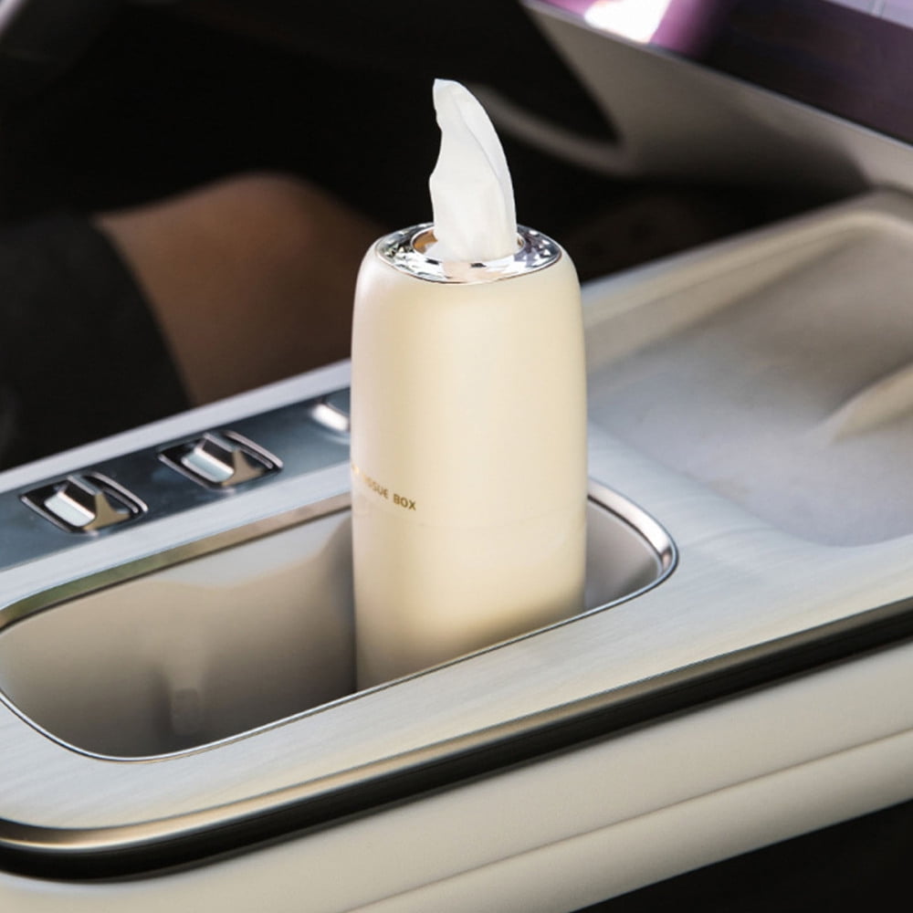 Car Tissues Cylinder Tissues Box Round Container Refillable Round Tube ...