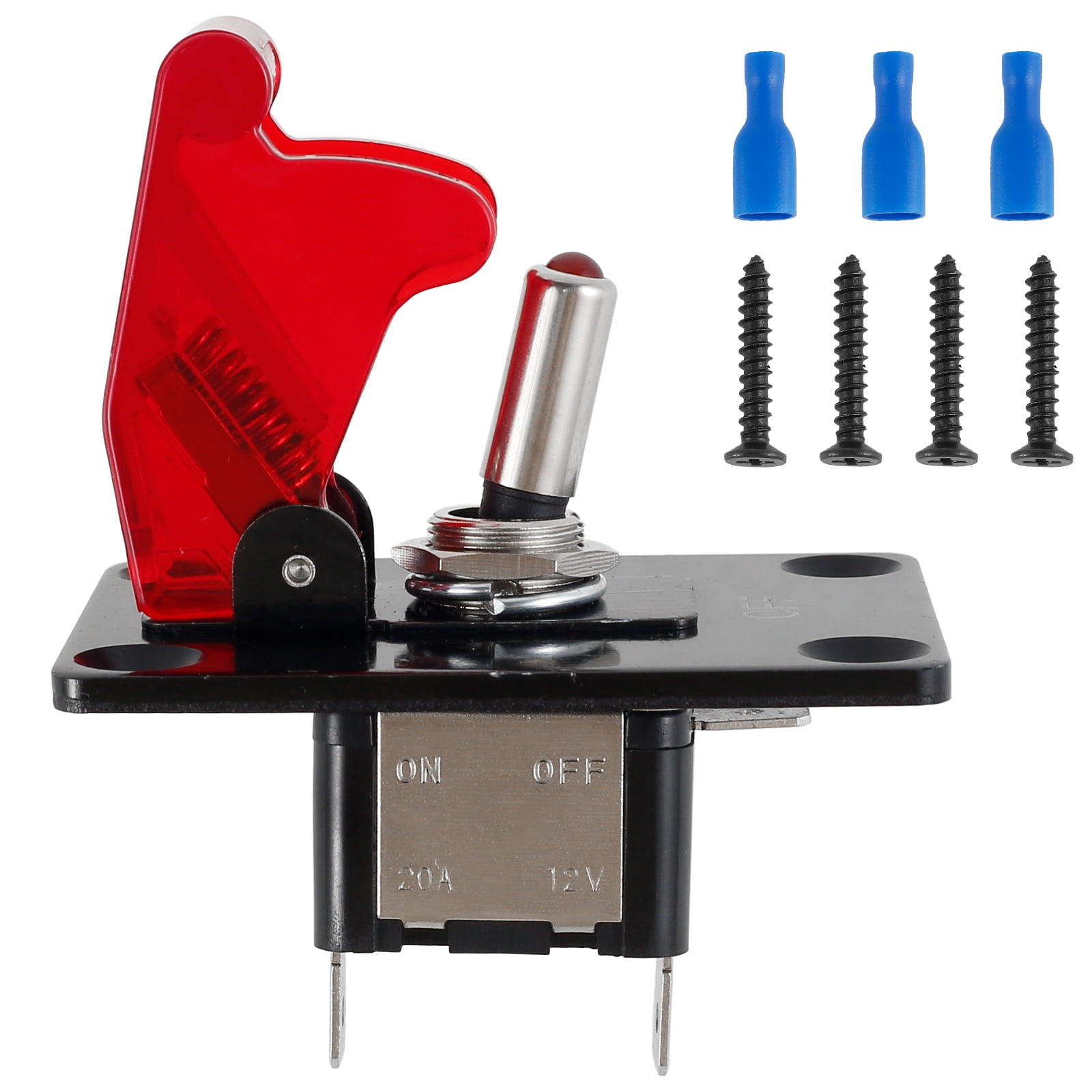 Car Toggle Switch with LED Indicator 12 to 24V Heavy Duty Toggle Switch ...