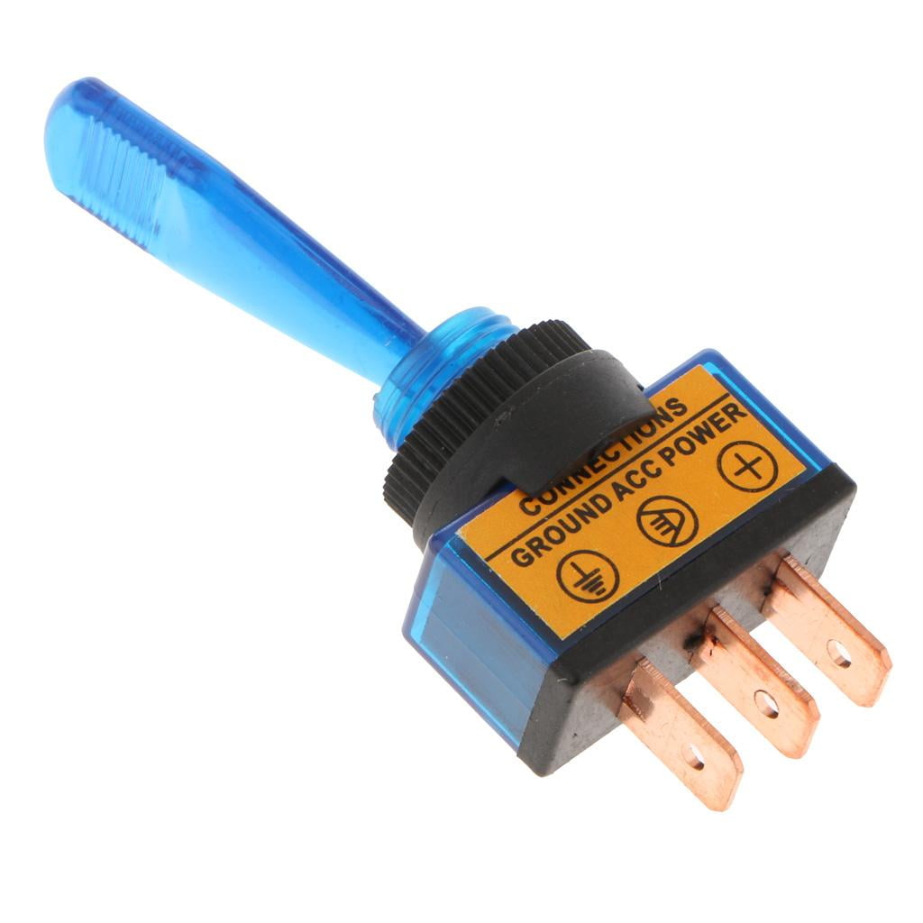 SPDT Latching Car Toggle Switch 12V 20A, 3-Position, Waterproof, AUTO ...