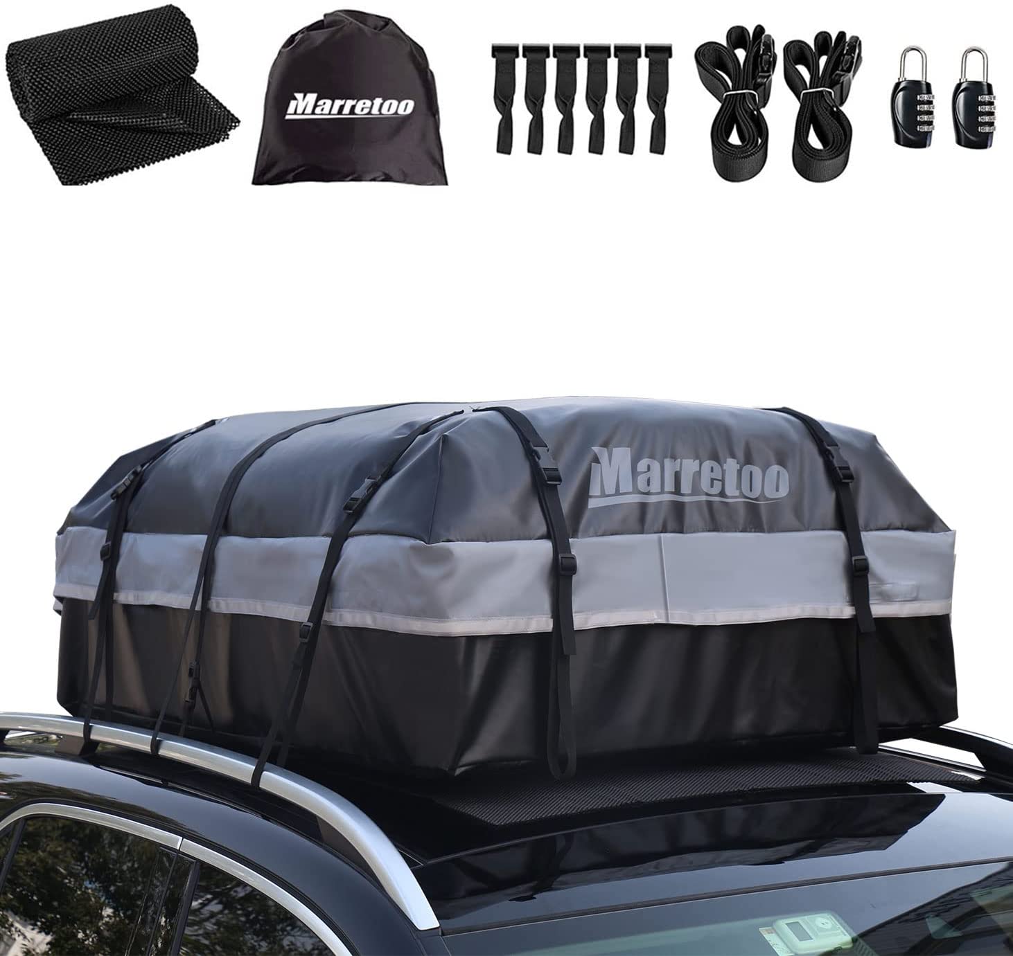 Nexpow 21 Cu Ft Car Rooftop Cargo Bag, Waterproof Luggage Storage ...