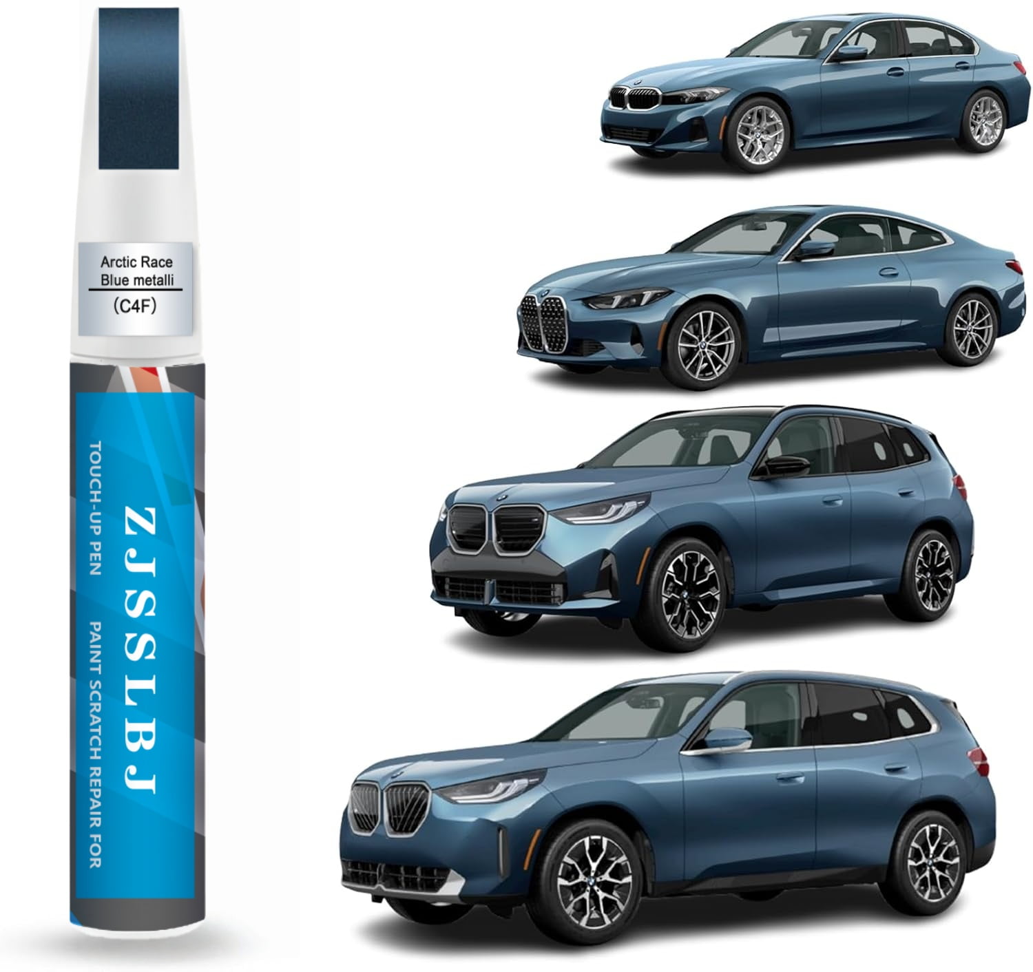 Car Touch Up Paint(Arctic Race Blue Metallic(C4F)) for BMW, Car Paint ...