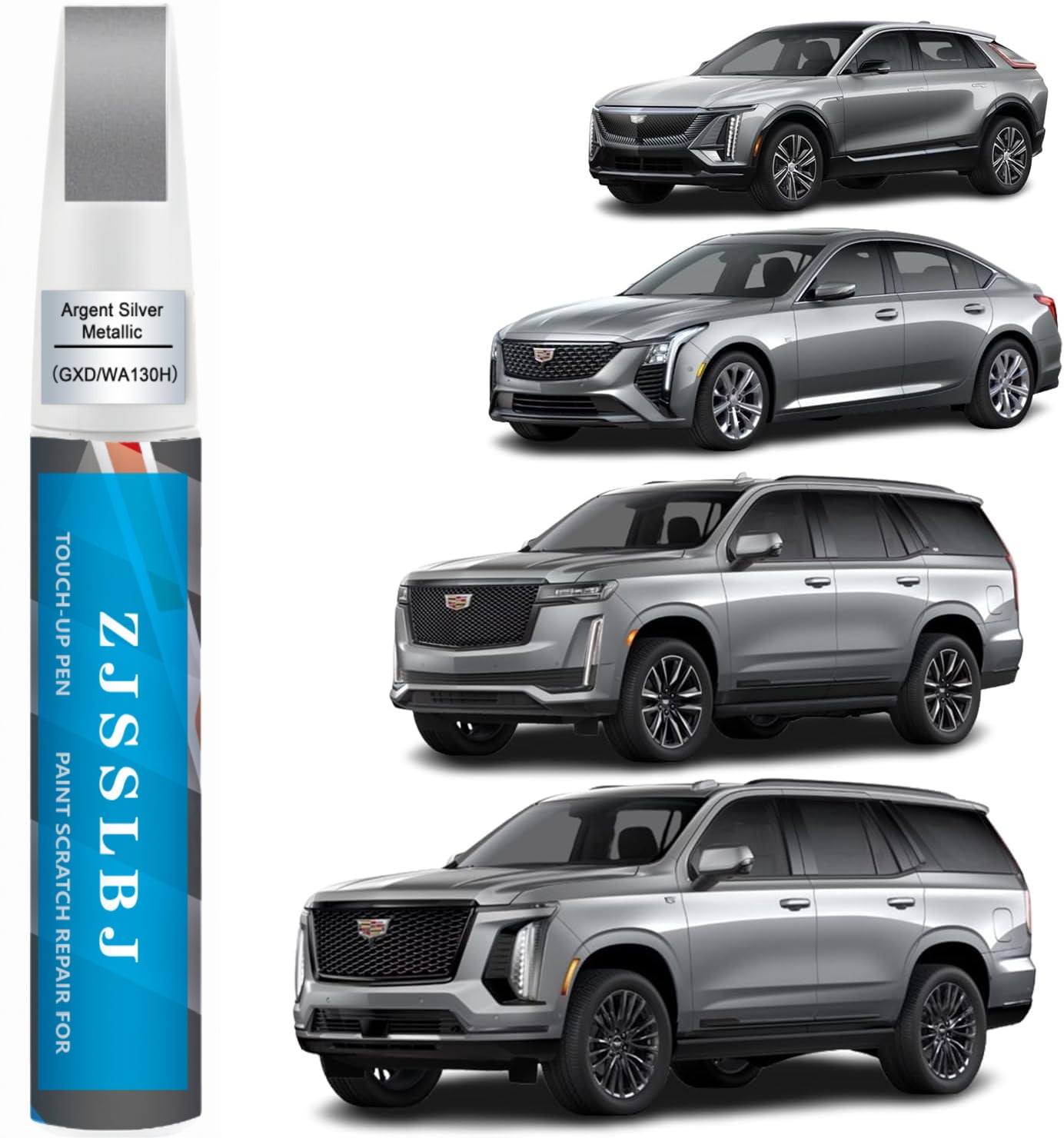 Car Touch Up Paint(Argent Silver Metallic(GXD/WA130H)) for Cadillac ...