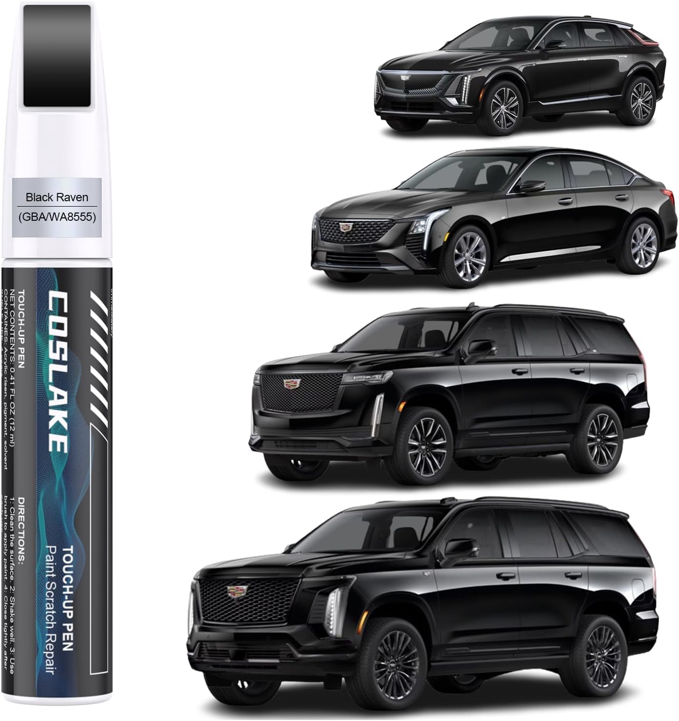 Car Touch Up Paint(Black Raven(GBA/WA8555)) for Cadillac, Car Paint ...