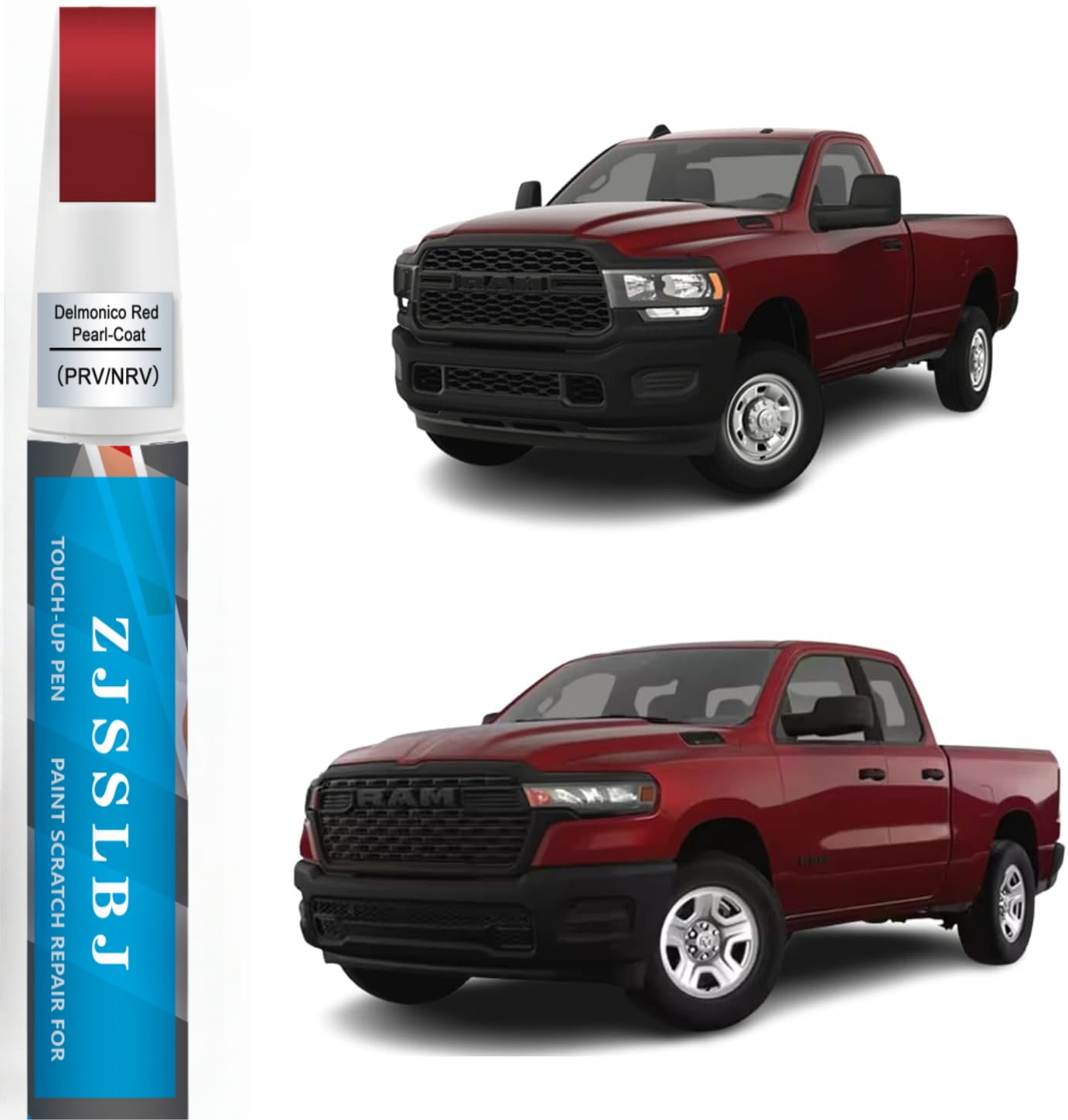 Car Touch Up Paint(Delmonico Red Pearl-Coat(PRV/NRV)) for Dodge Ram ...