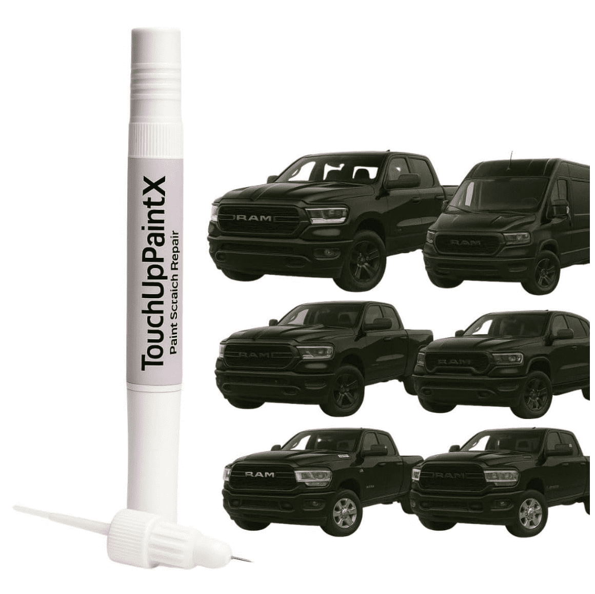 Car Touch Up Paint Diamond Black for Ram – Exact Match Scratch Fix ...