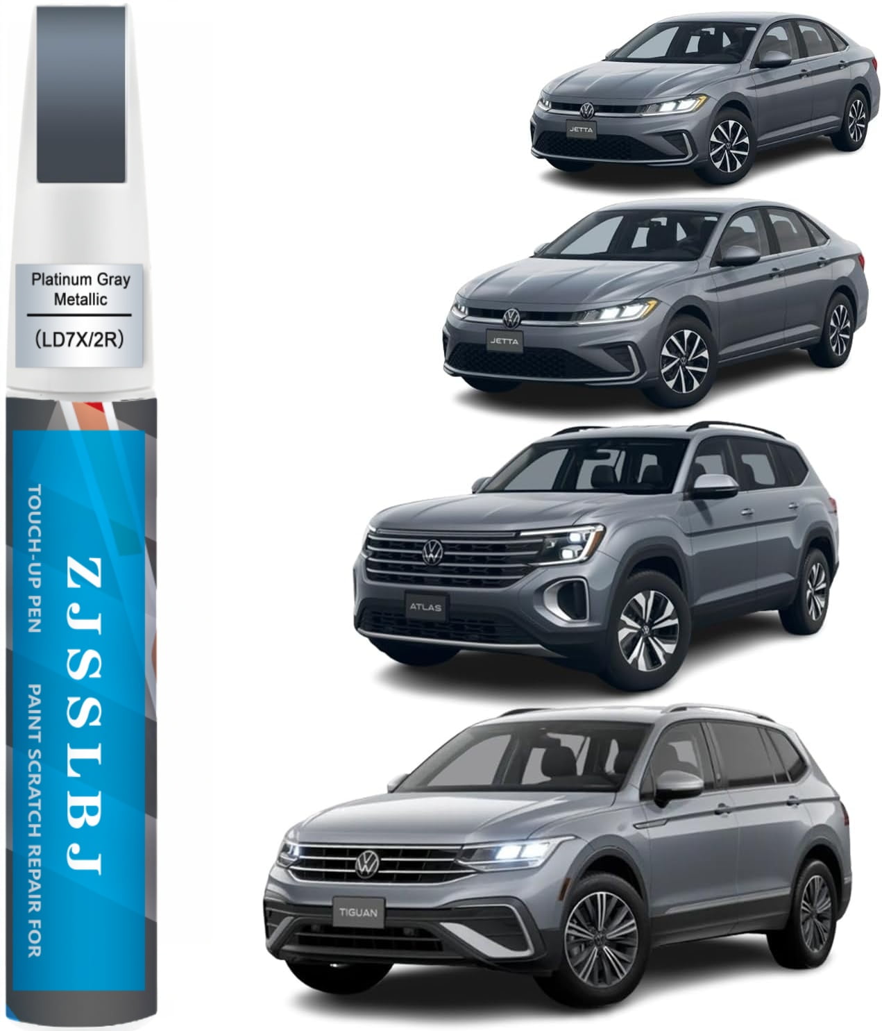Car Touch Up Paint(Platinum Gray Metallic(LD7X/2R)) for Volkswagen, Car ...