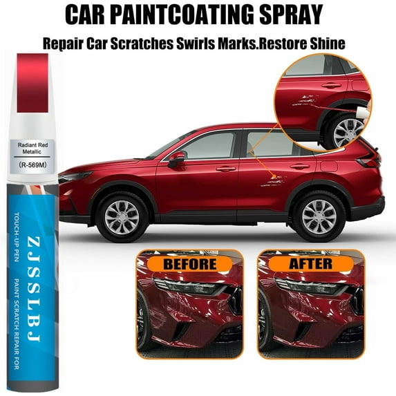 Car Touch Up Paint(Radiant Red Metallic(R-569M)) for Honda, Car Paint ...