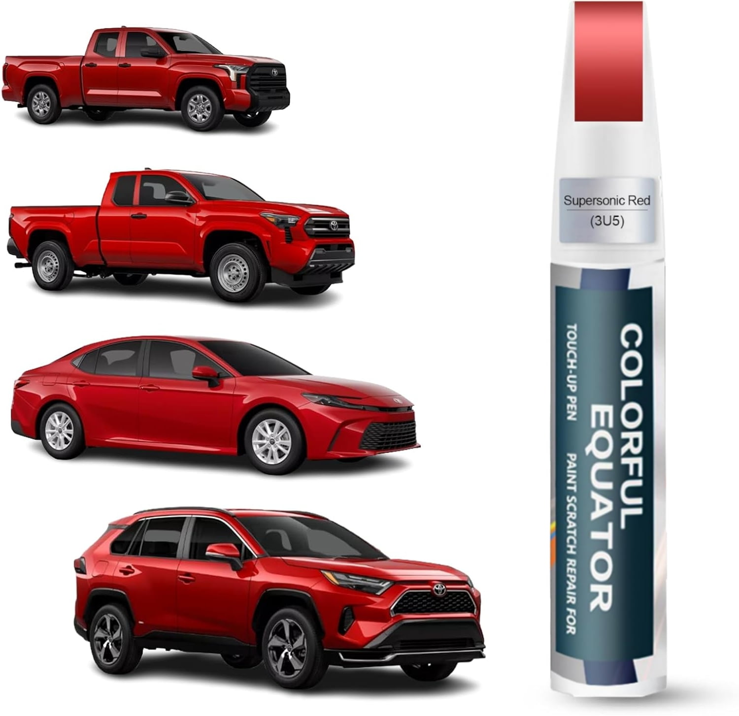 Car Touch Up Paint(Supersonic Red(3U5(Include 2SC))) for Toyota, Car ...