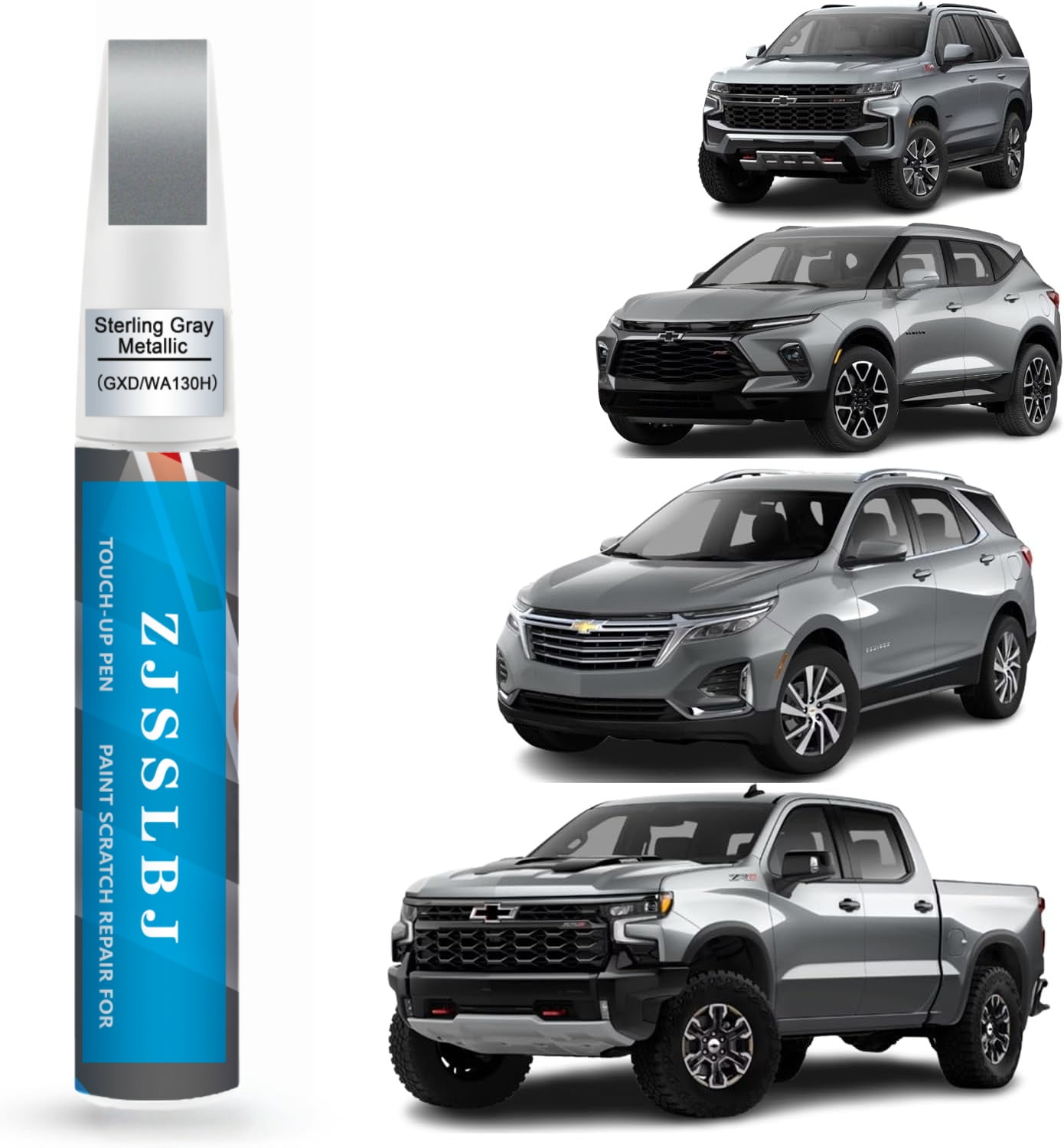 Car Touch Up Paint(Sterling Gray Metallic(GXD/WA130H)) for Chevrolet ...