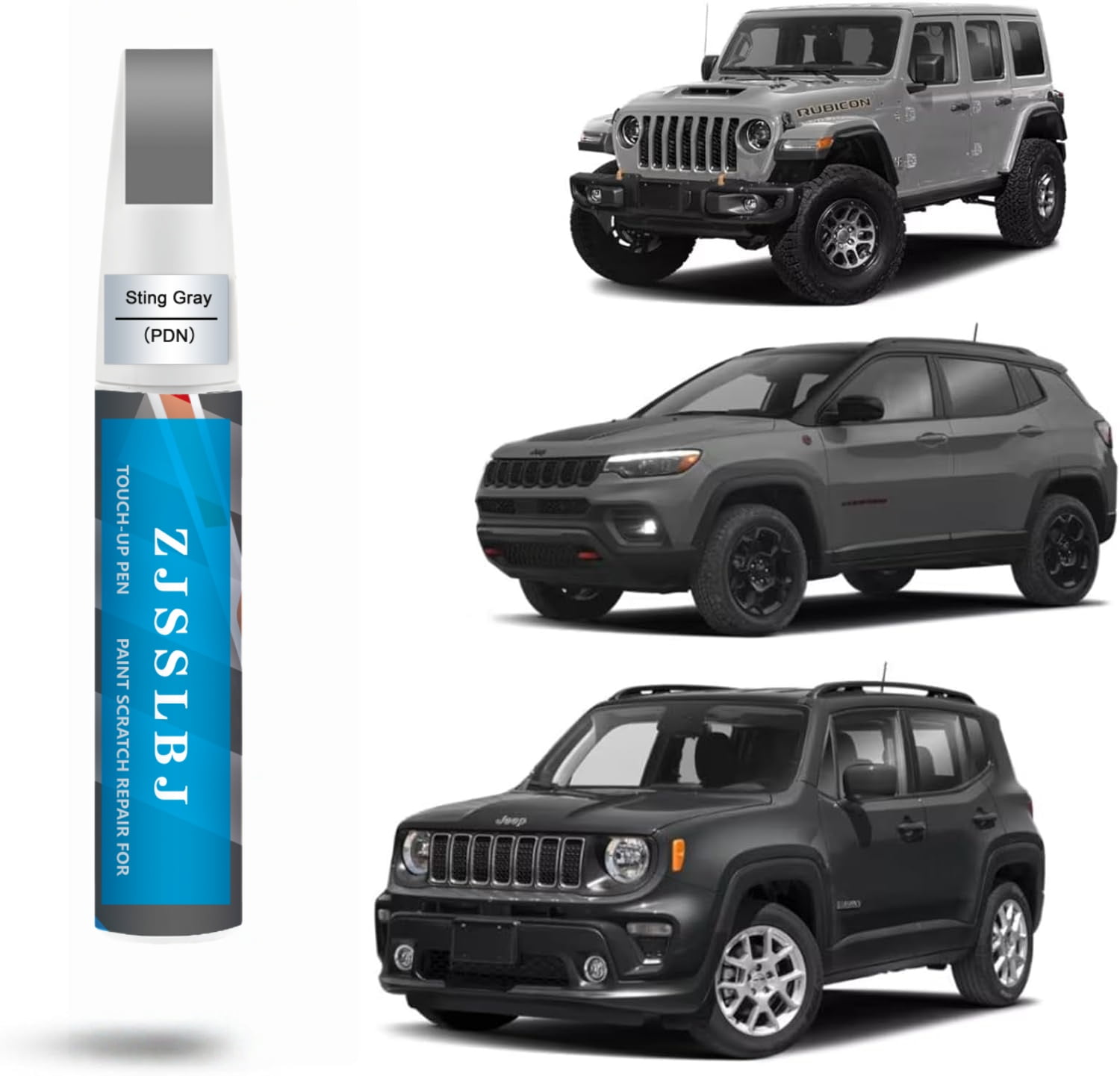 Car Touch Up Paint(Sting Gray(PDN)) for Jeep, Car Paint Scratch Repair ...