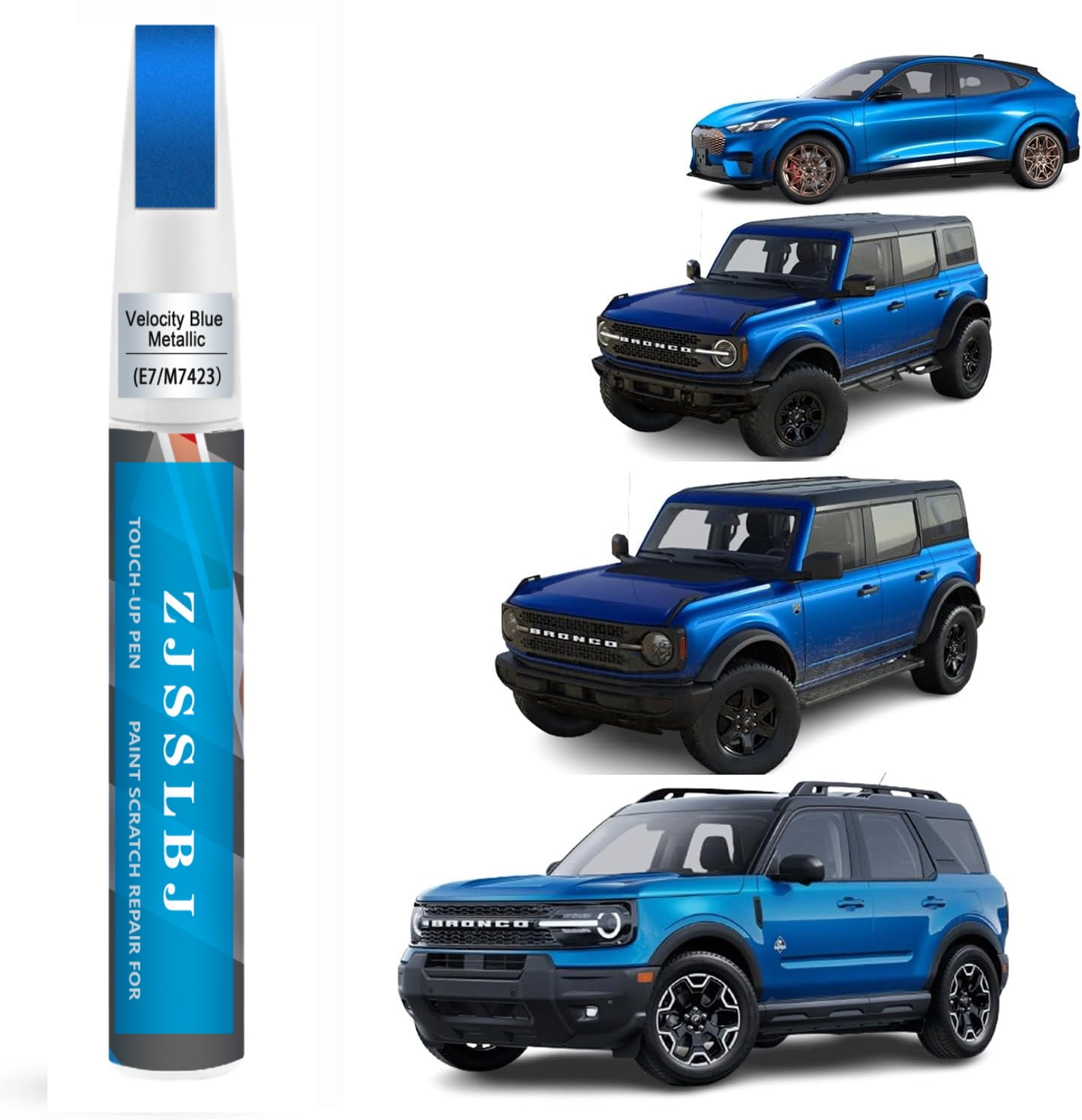 Car Touch Up Paint(Velocity Blue Metallic(E7/M7423)) for Ford, Car ...