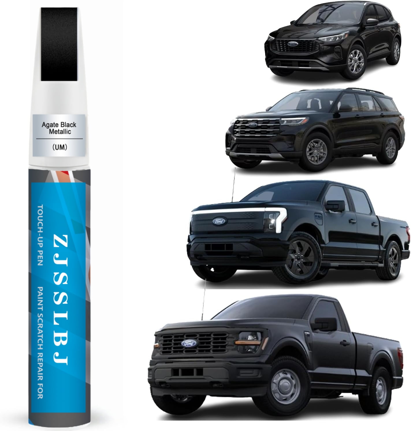 Car Touch Up Paint(Agate Black Metallic(UM)) for Ford, Car Paint ...
