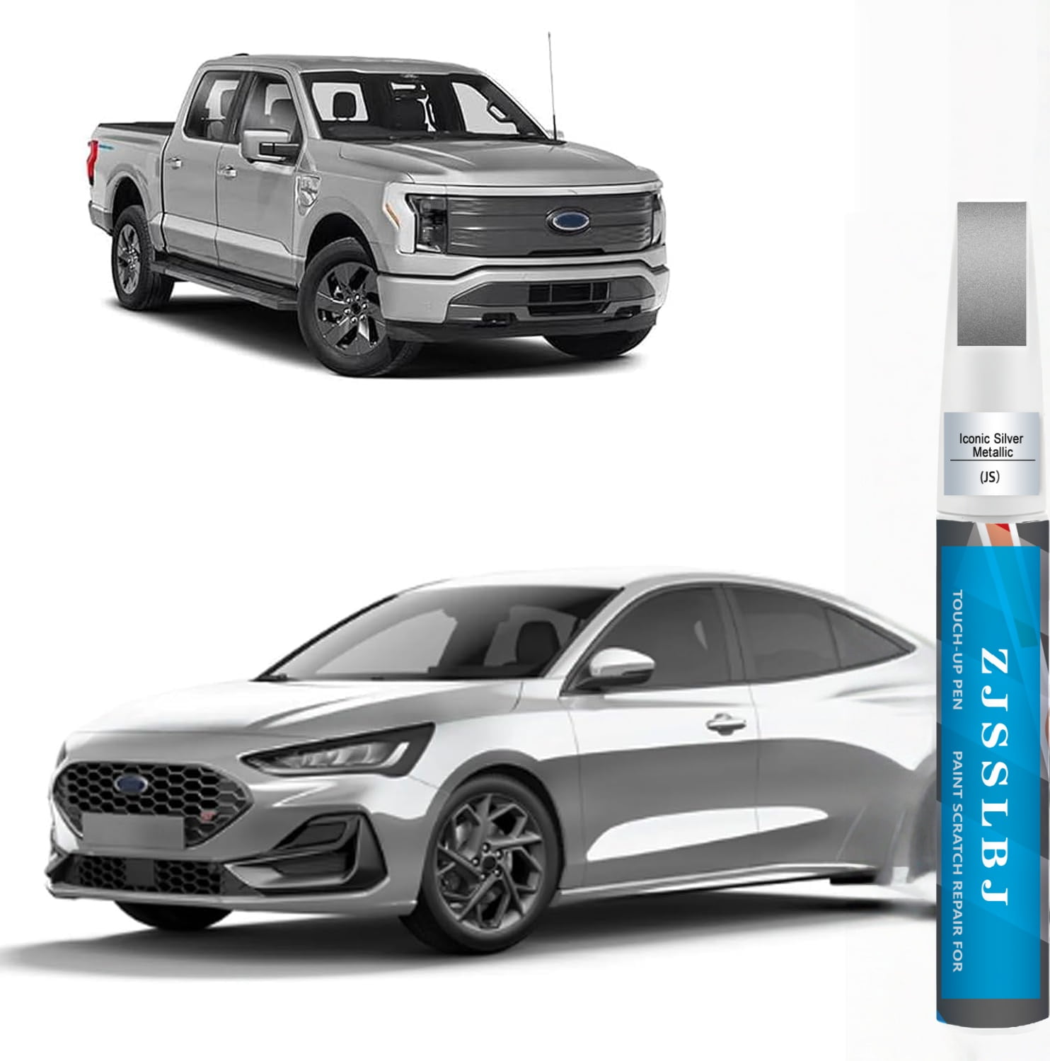 Car Touch Up Paint(Iconic Silver Metallic(JS)) for Ford, Car Paint ...