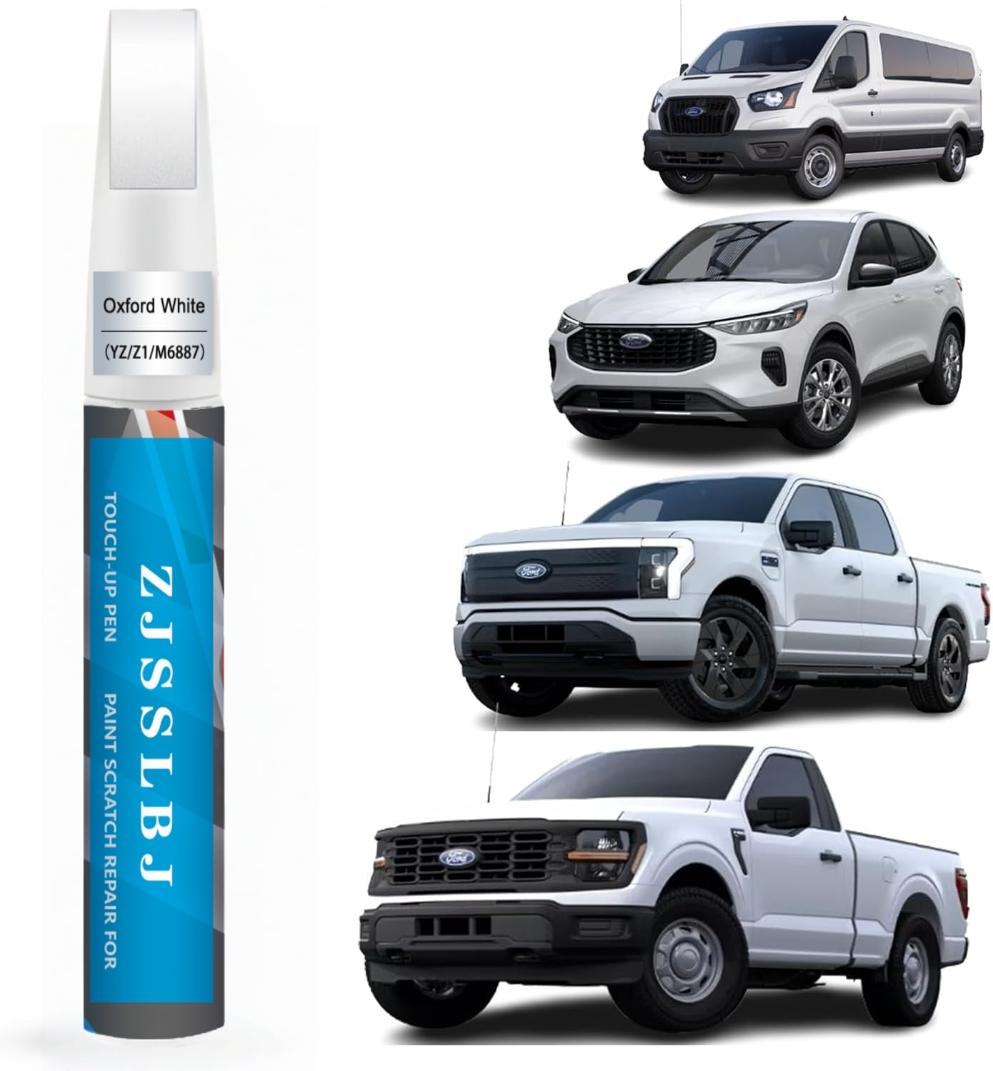 Car Touch Up Paint(Oxford White(Z1)) for Ford, Car Paint Scratch Repair ...
