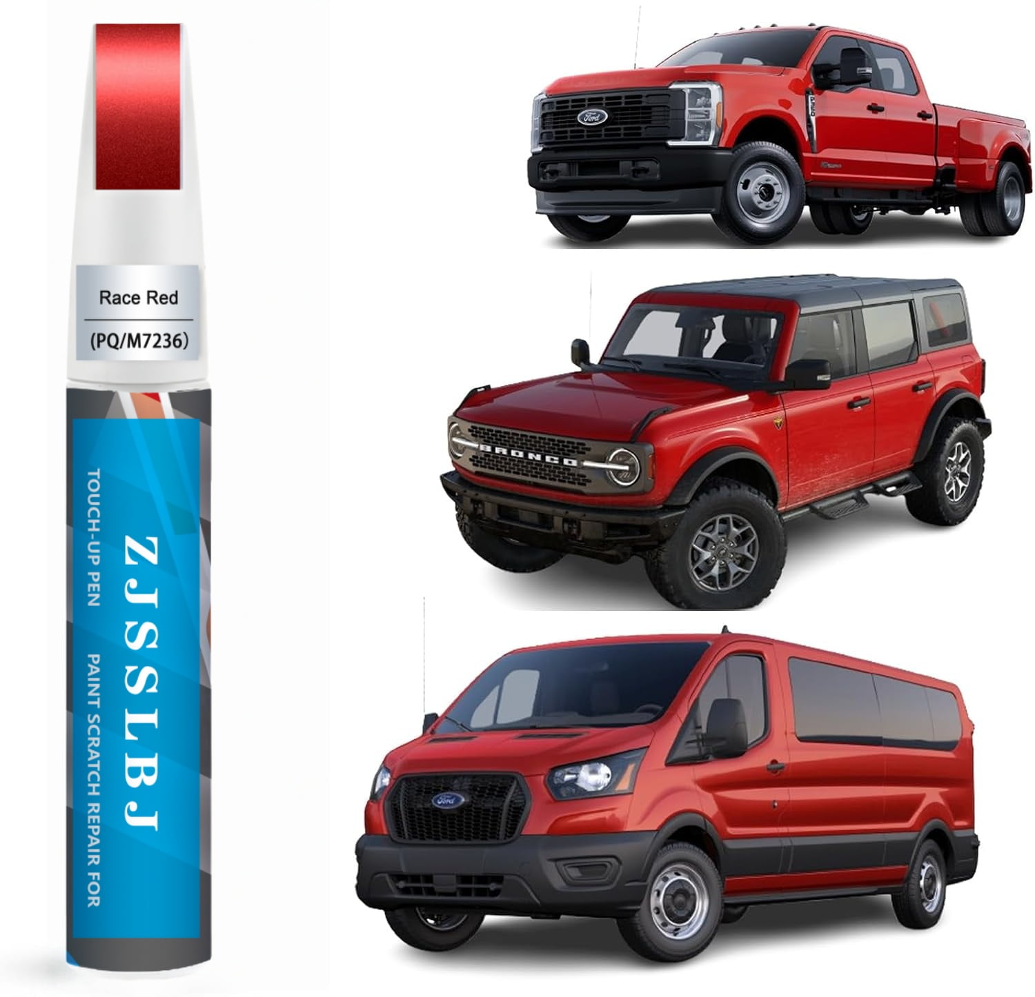 Car Touch Up Paint(Race Red(PQ/M7236)) for Ford, Car Paint Scratch ...