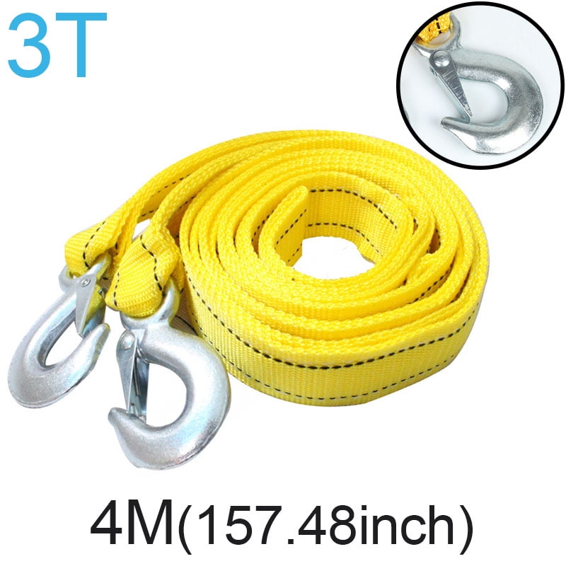 Car Tow Cable Heavy Duty 3 Ton Trailer Rope Towing Pull Rope Strap ...