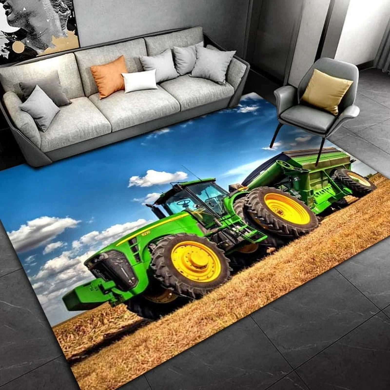 Car Tractor Series Pattern Truck Area Rug Carpet Rug for Home Living ...