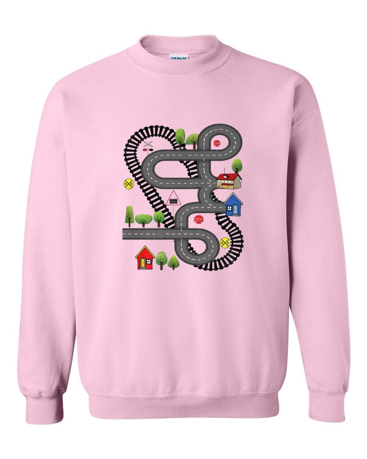 Car Train Road Track Sweatshirt For Kids Who Love Vehicles, for men ...