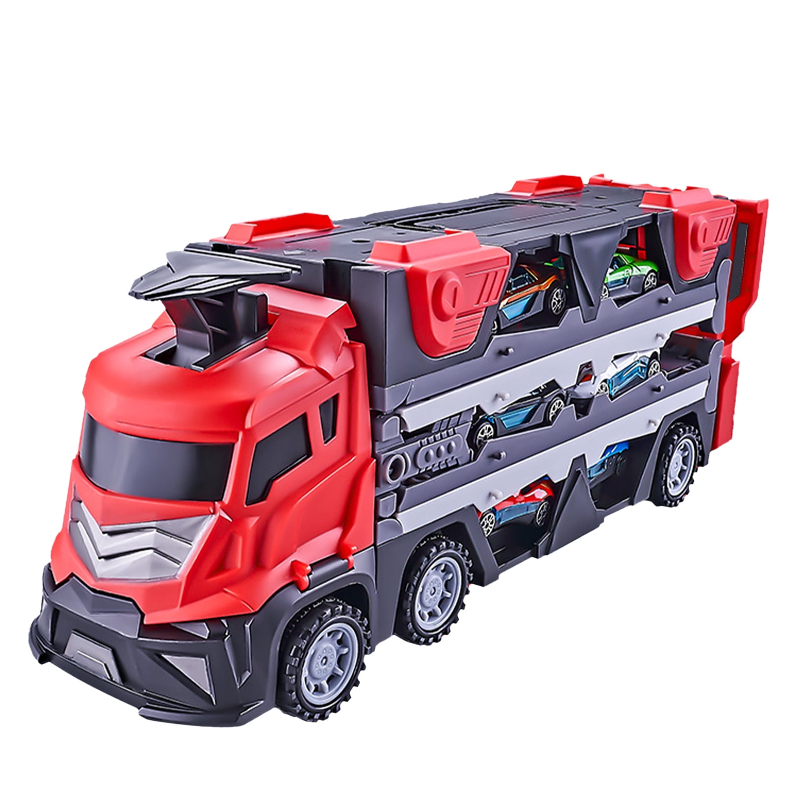 Car Transporter Truck Toy Set, Mega Hauler Carrier Trucks with 47 inch ...