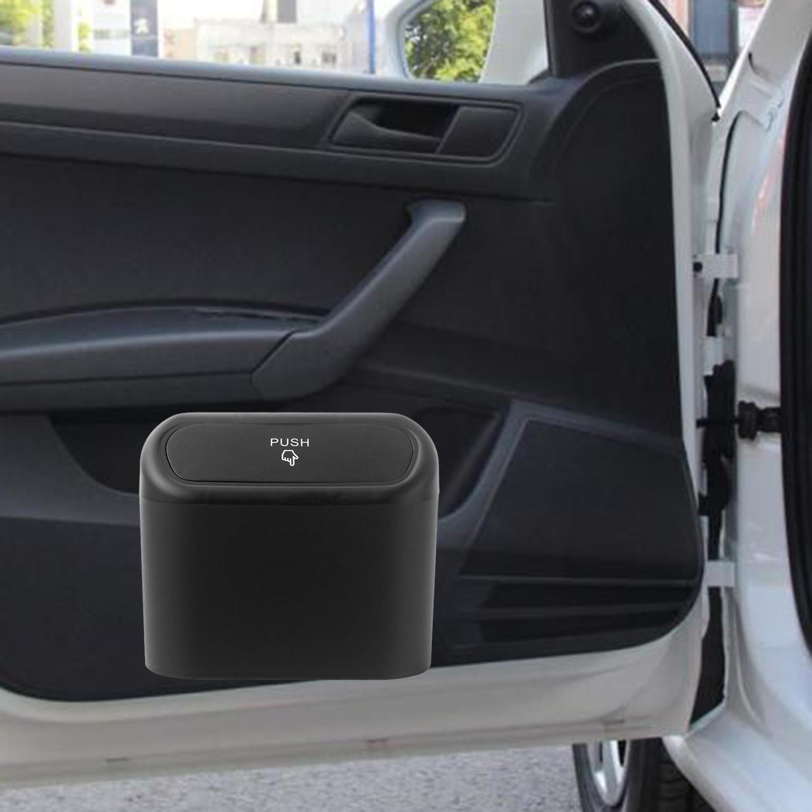 Car Trash Bin Mini Auto Dustbin Garbage Organizer for Office Auto black ...
