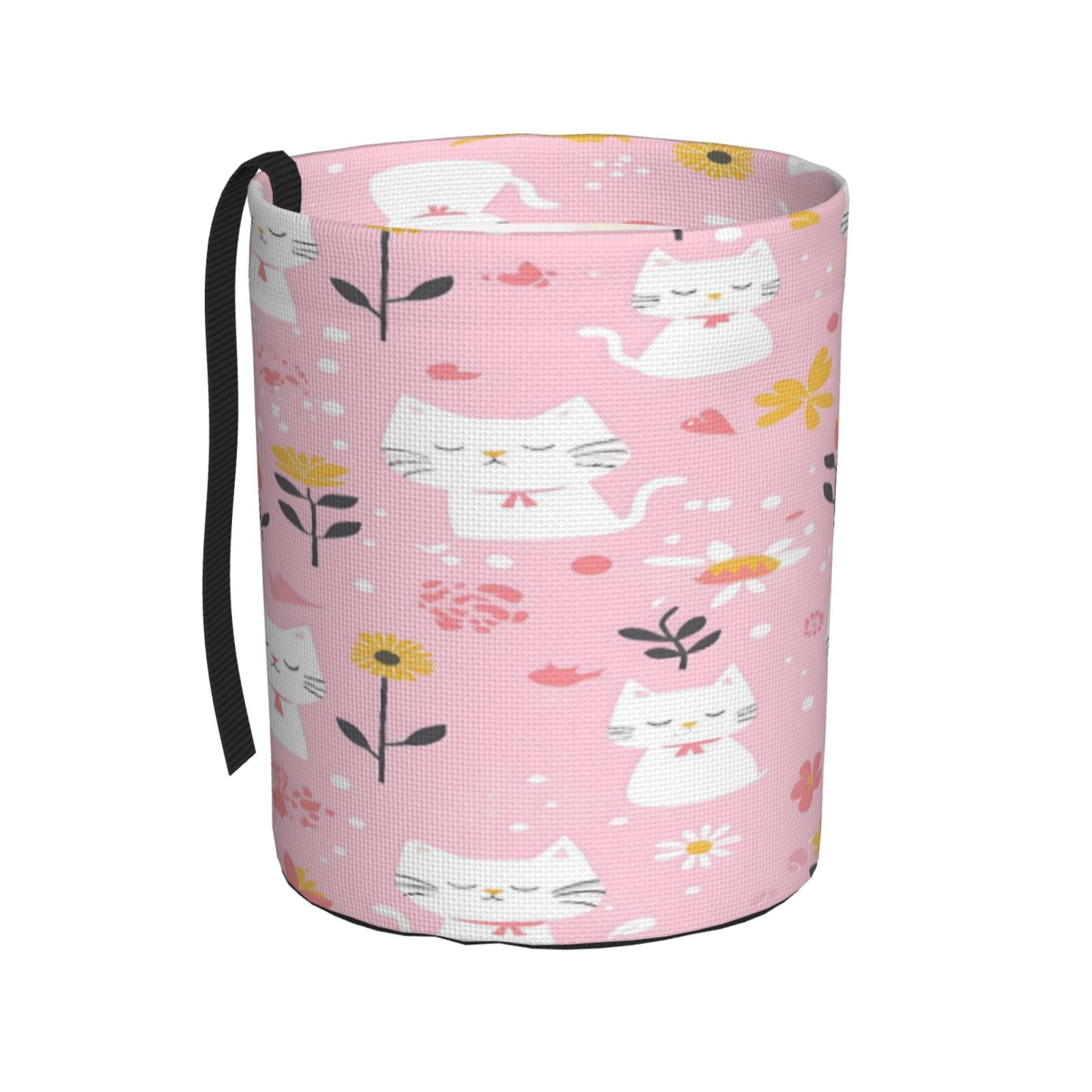 Car Trash Can 600d Oxford Water-Resistant Cylindrical With Support Rod ...