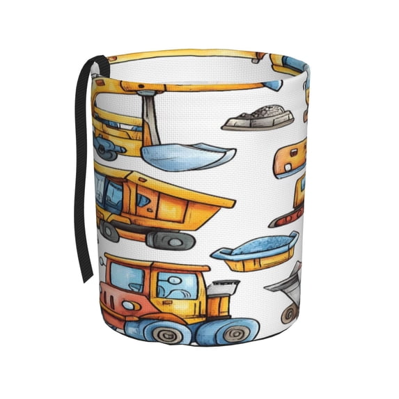 Car Trash Can 600d Oxford Water-Resistant Cylindrical With Support Rod ...