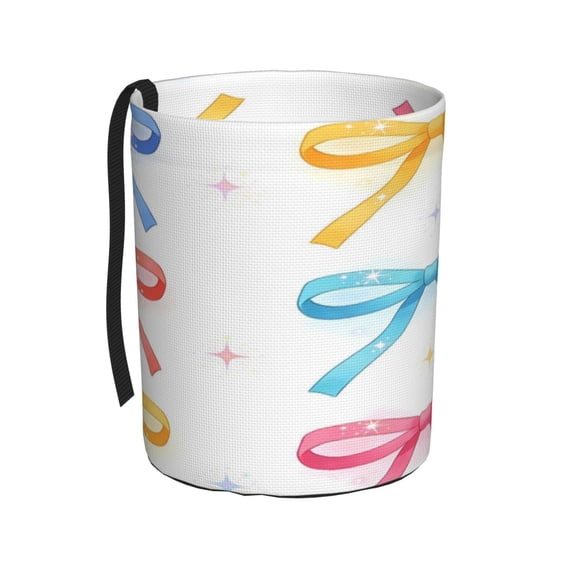 Car Trash Can 600d Oxford Water-Resistant Cylindrical With Support Rod ...