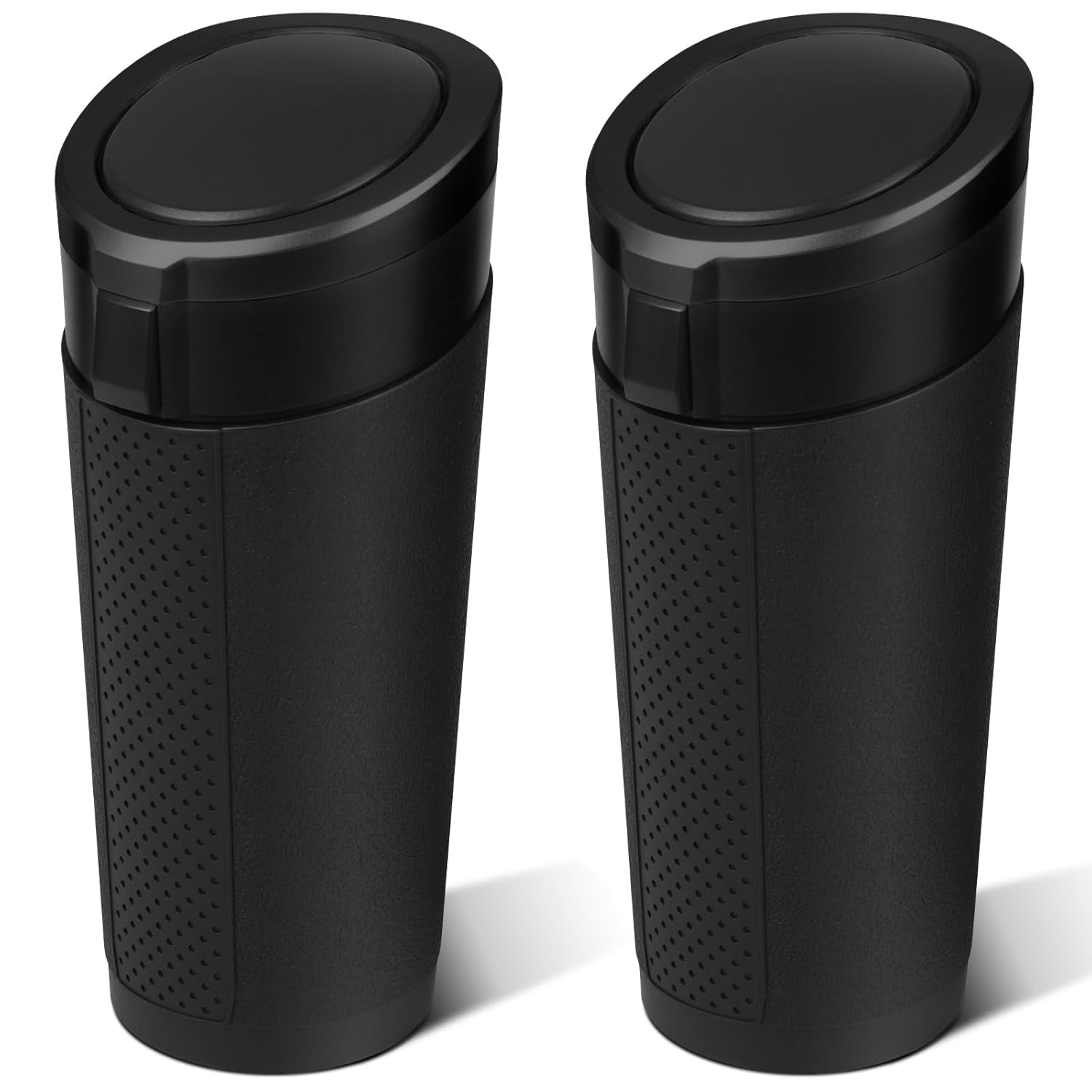 Car Trash Can Bin with Lid - 2 Packs Mini Car Garbage Can Cup Holder ...