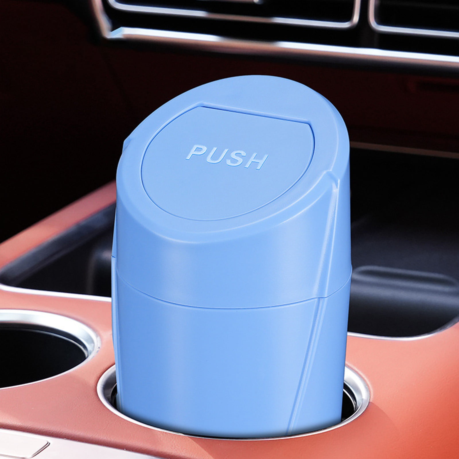 Car Trash Can Bin with Lid-Car Garbage Can Cup Holder-Mini Leakproof ...