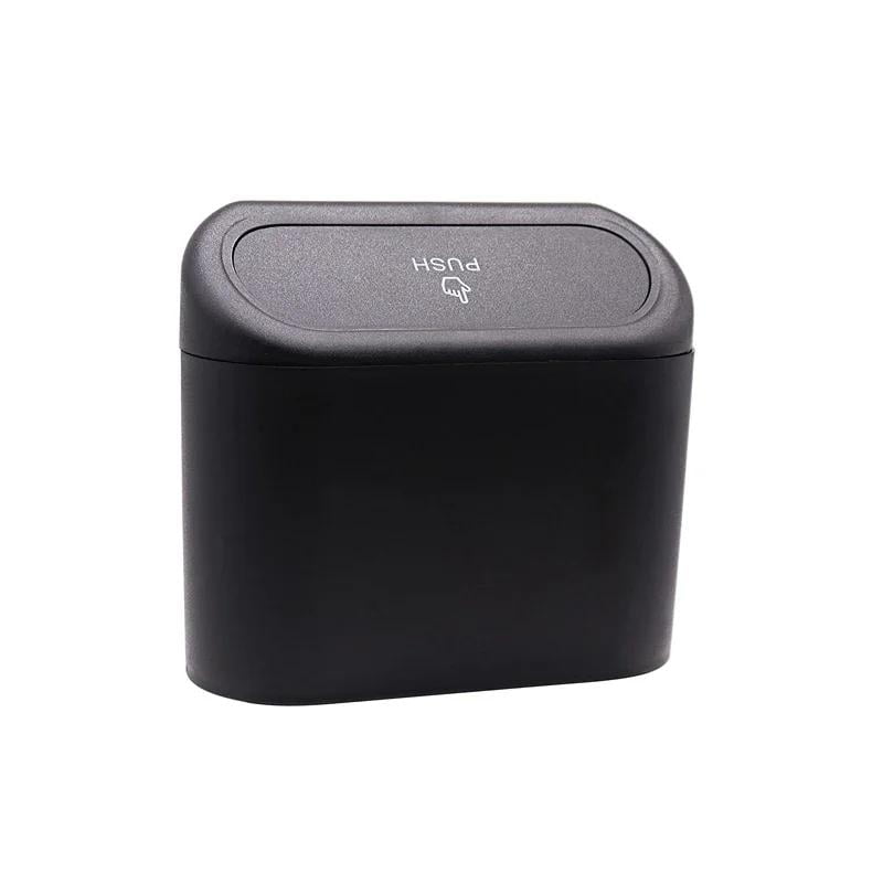 Car Trash Can Bin with Lid Small Leakproof Car Garbage Can Mini Vehicle ...