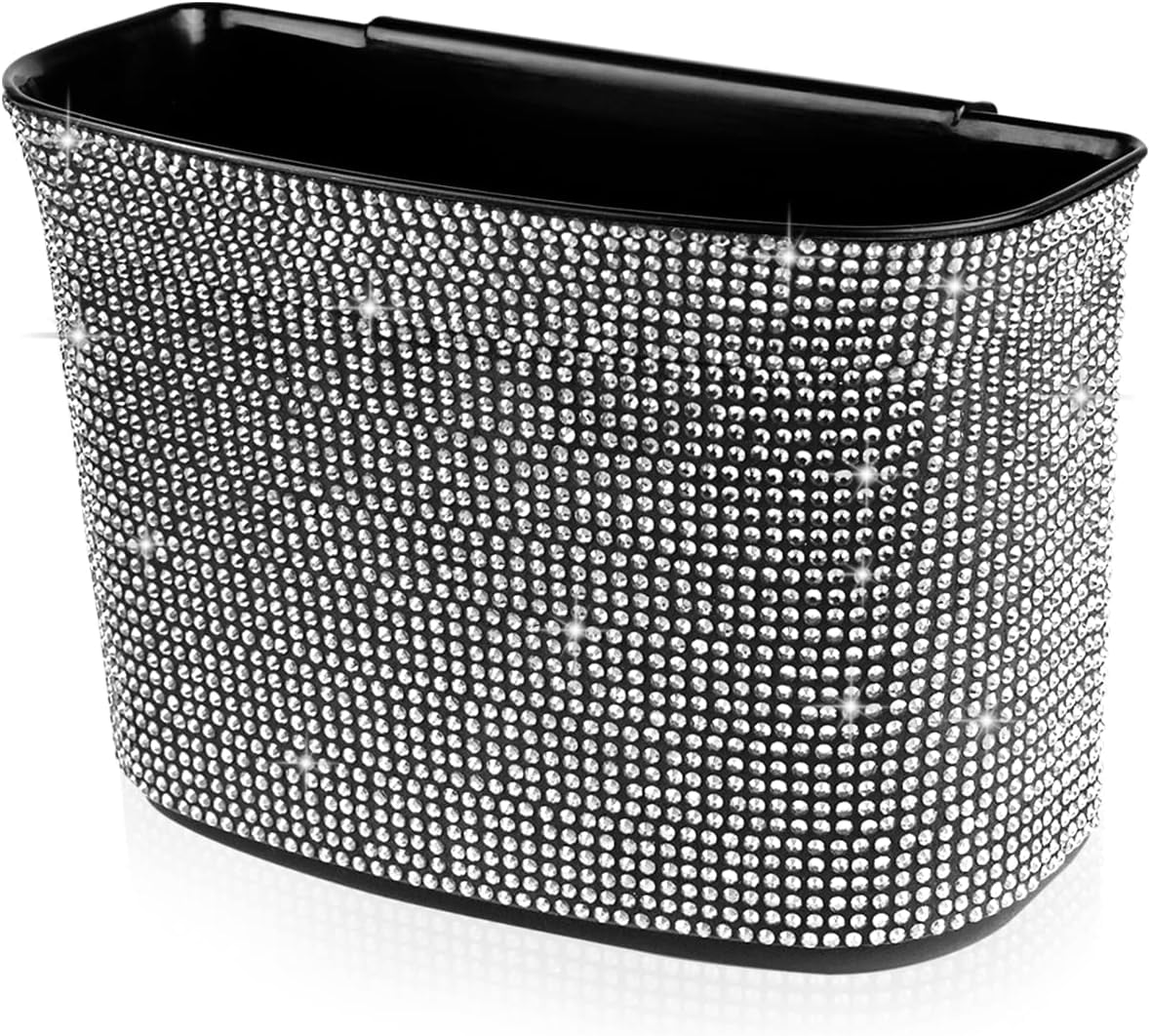 Car Trash Can Bling Crystal Auto Storage Pockets,100% Leak Proof Car ...